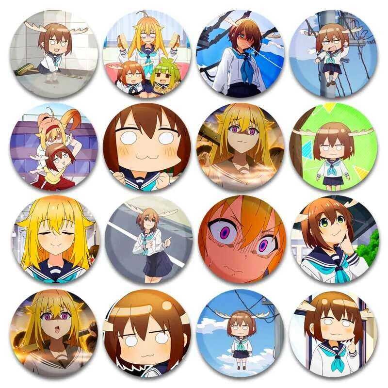 Funny Anime My Deer Friend Nokotan Button Pins Cartoon Noko Torako Meme ...
