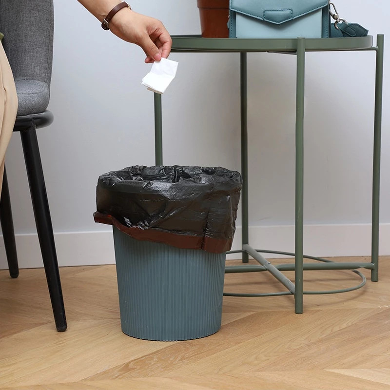 𝐍𝐄𝐀𝐓 𝐒𝐄𝐀𝐋 10/20/30/40/50 Roll Drawstring Trash Bag Plastic Rope Garbage ...