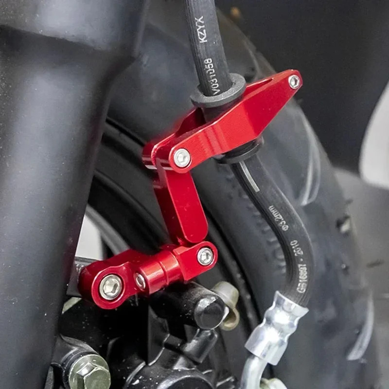 Brake Line Hose Cable Guide Clamp Free Rotation Adjustment Foldable Oil ...