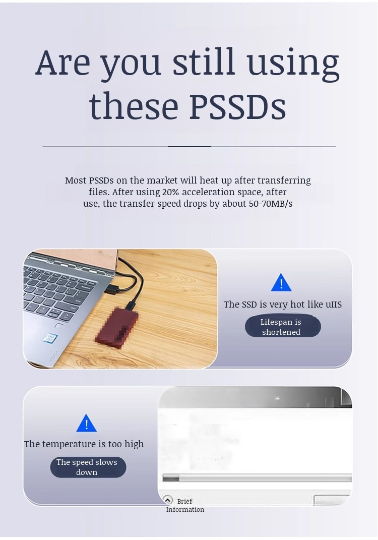 100% Authentic 【Large Capacity】High-speed solid-state mobile hard disk ...