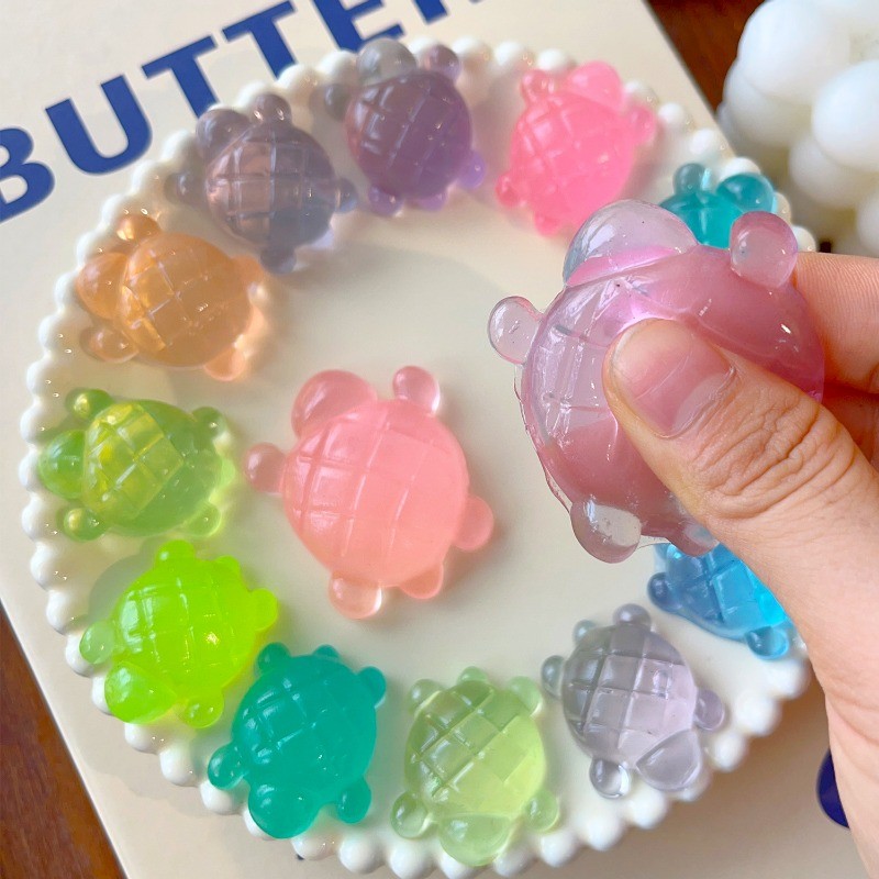 Noctilucent Turtle Squishy Fidget Toy - for Children - Multicolor ...