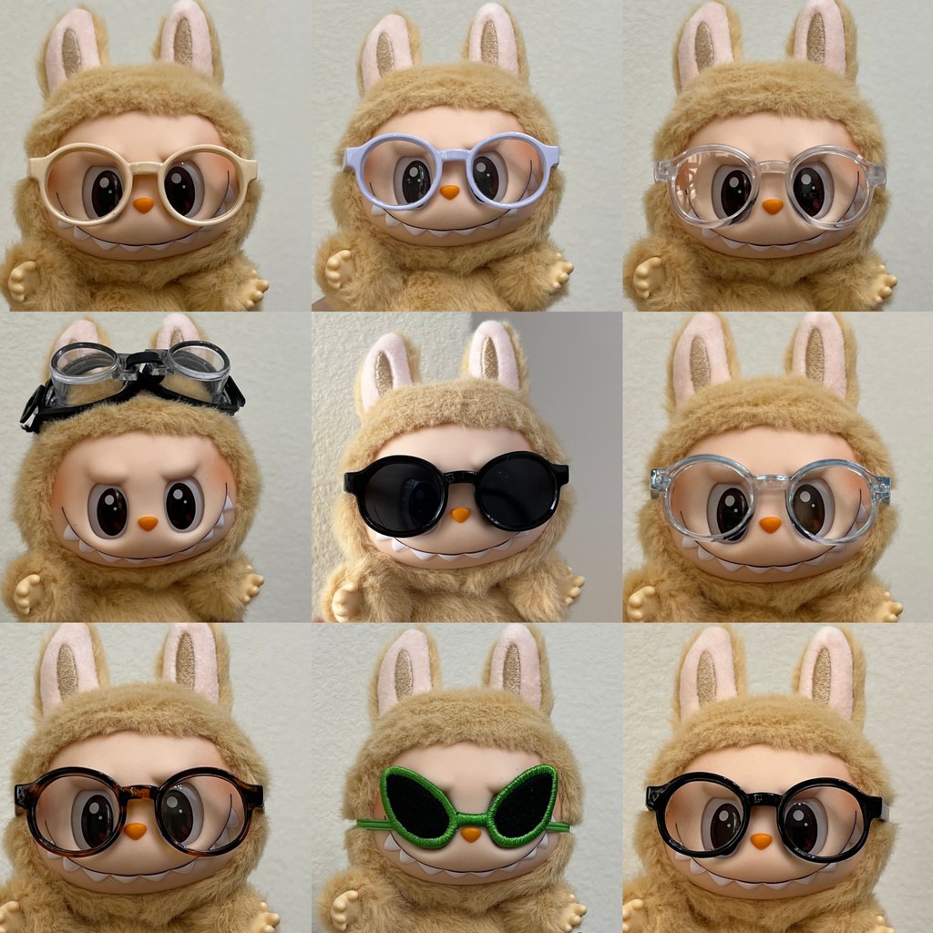 17Cm Labubu glasses baby clothes accessories clothes pendant cute ...