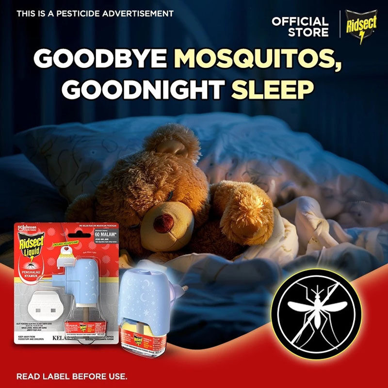 Ridsect Liquid Heater 44ml 60Day 480Jam Anti Mosquito All Night ...