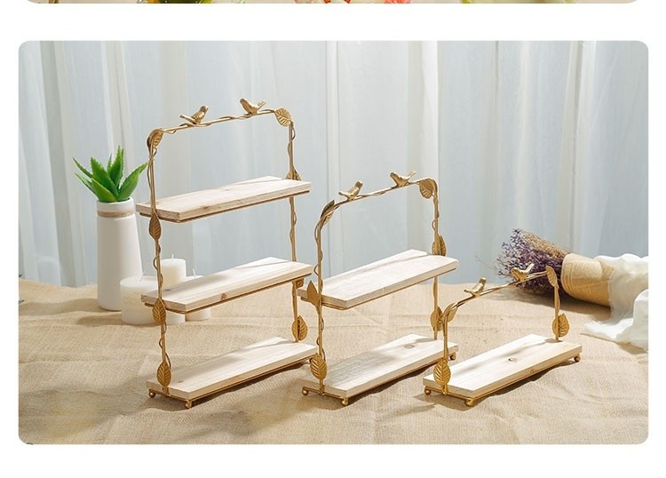 Mori Series Wooden Dessert Table Display Stand Props Decoration Nordic ...