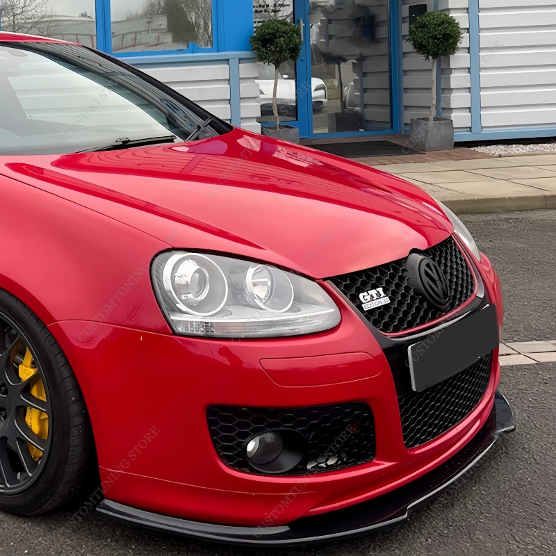 For VW Golf MK5 GTI Gloss Black Front Bumper Lip Spoiler Splitter ...