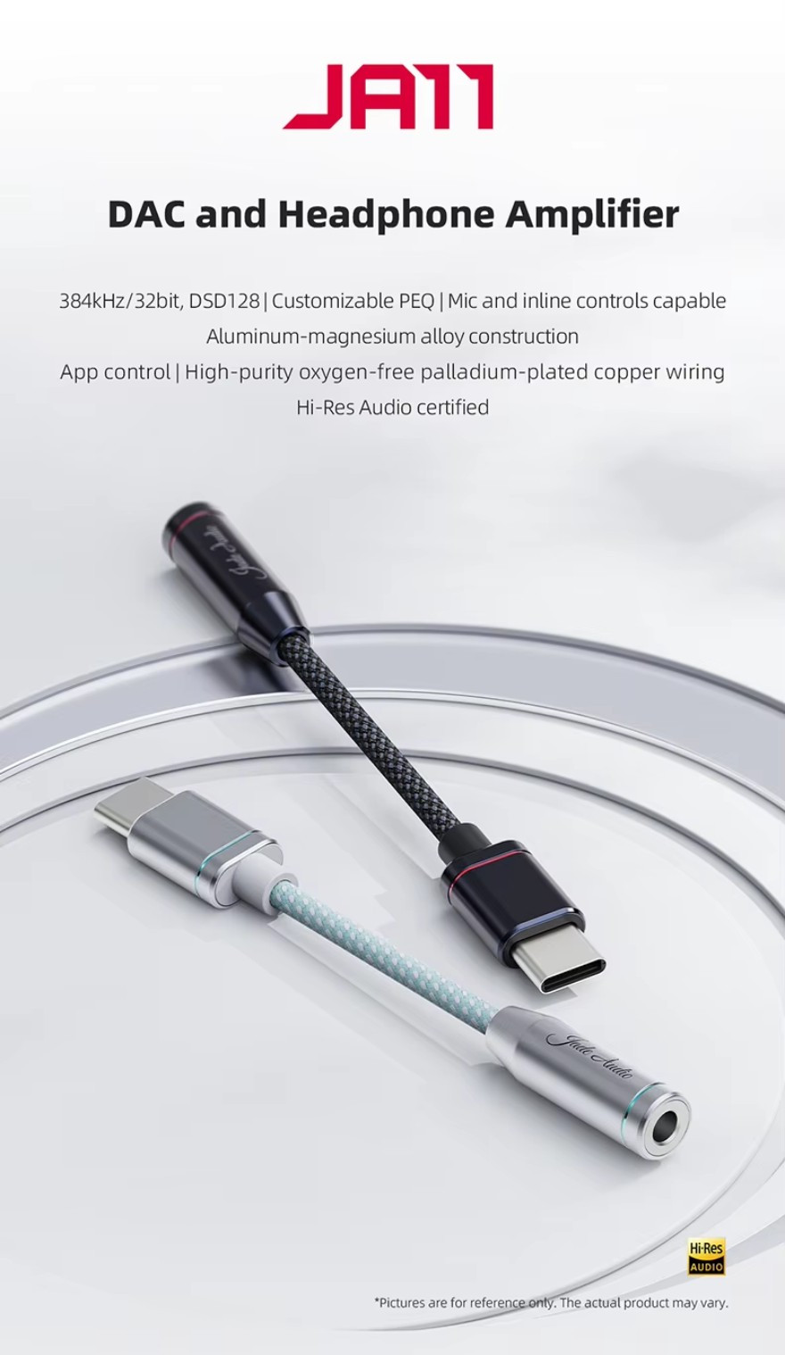 FiiO JA11, Dongle DAC and Amplifier: Type C to 3.5mm, Portable Digital ...