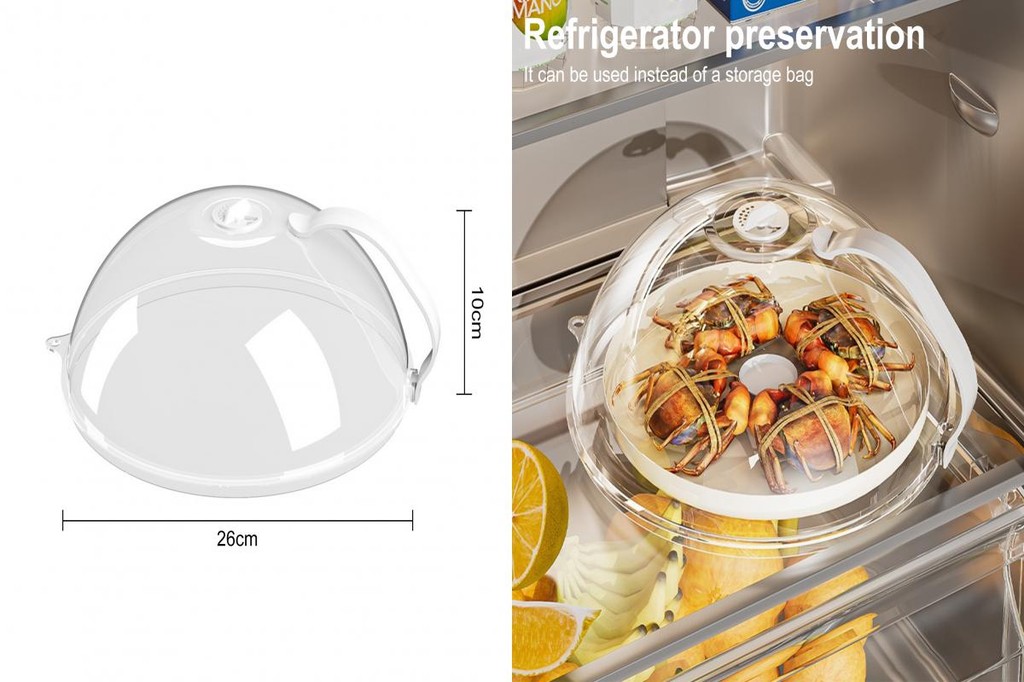 de♡ Microwave Splash Guard Microwave Splatter Cover Transparent ...