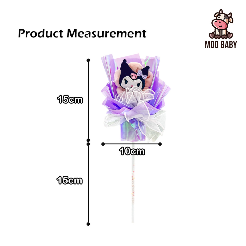 Moo Baby Bunga Konvo Doll Bouquet with Light Graduation Bouquet Convo ...