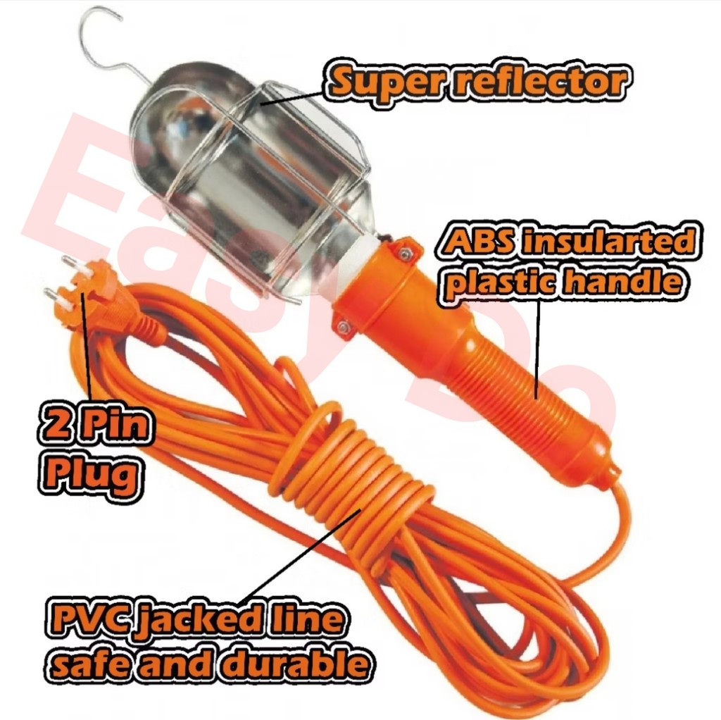 5MTR/10MTR Metal cage E27 hand light work inspection lamp Emergency ...