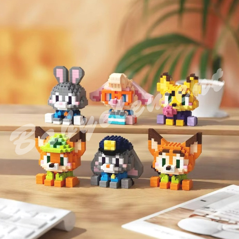 Zootopia Micro Building Blocks Nick Judy Chief Bogo Flash Assembly ...