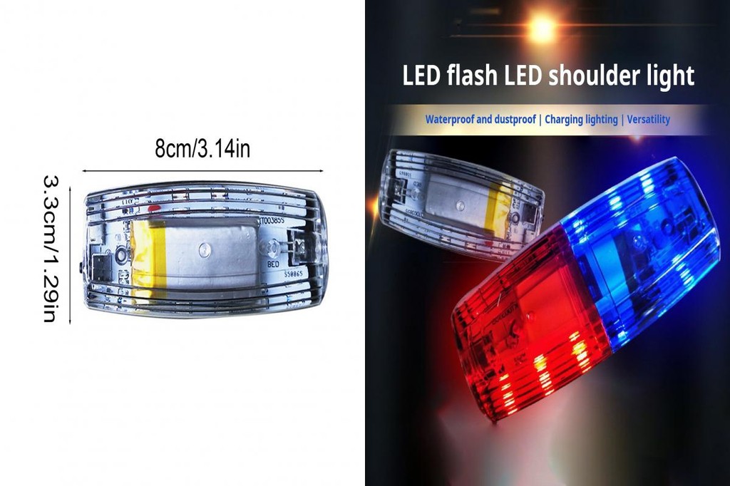 Motorcycle Safety Light Emergency Personnel Light Led Shoulder Lights ...