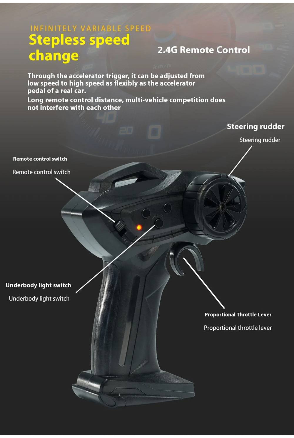 1/20 Porsche 993 Wide Body 4WD RC Drift Racing Car Toy Remote Control ...