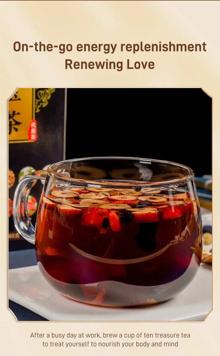[24H Shipping]Ginseng Ten Treasures Tea Kidney Tea Mulberry Wolfberry ...
