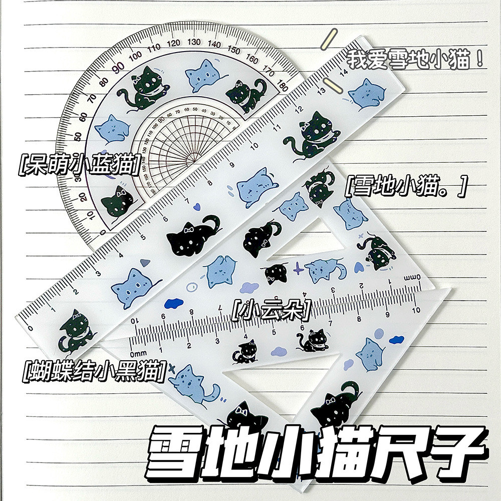 Cartoon Cinnamon Dog Acrylic Ruler 4-Piece Set Sanrio Series Scale ...