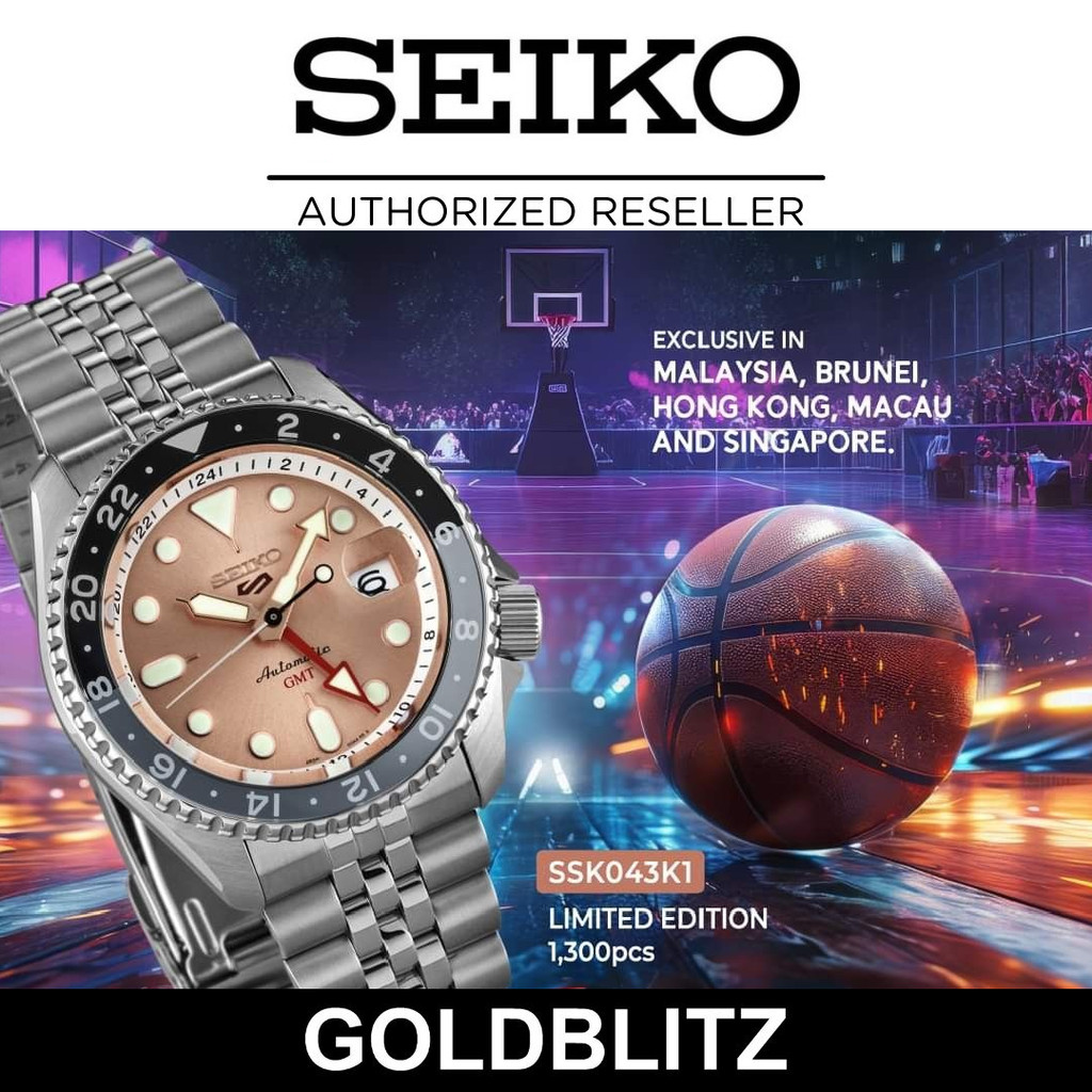Seiko 5 Sports GMT SSK043K1 Thong Sia Limited Edition 42.5mm Automatic ...