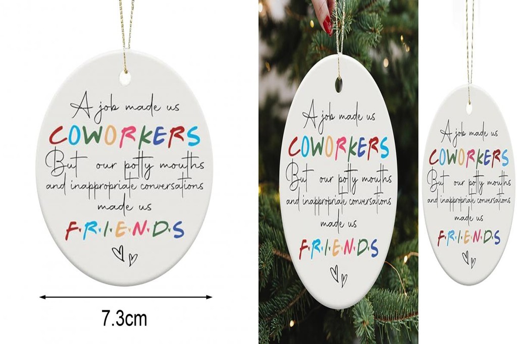 Waterproof Coworker Christmas Gift Work Keeps Us Coworker Ornaments ...