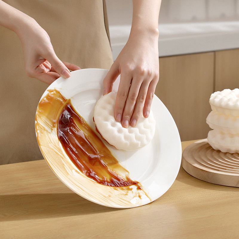 Lovely Donut Shaped Cleaning Sponge Water Absorption Dish Washing ...