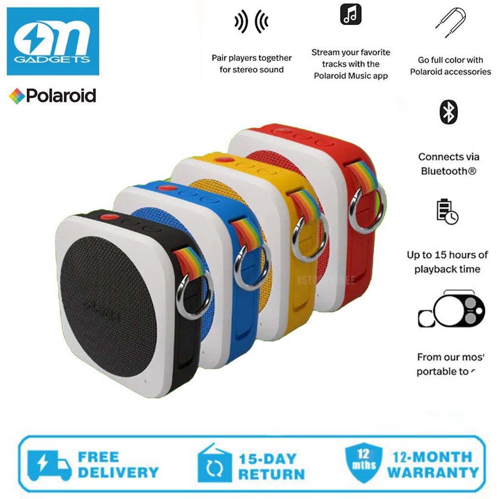 Polaroid P1 Music Player Super Portable Wireless Bluetooth Speaker ...