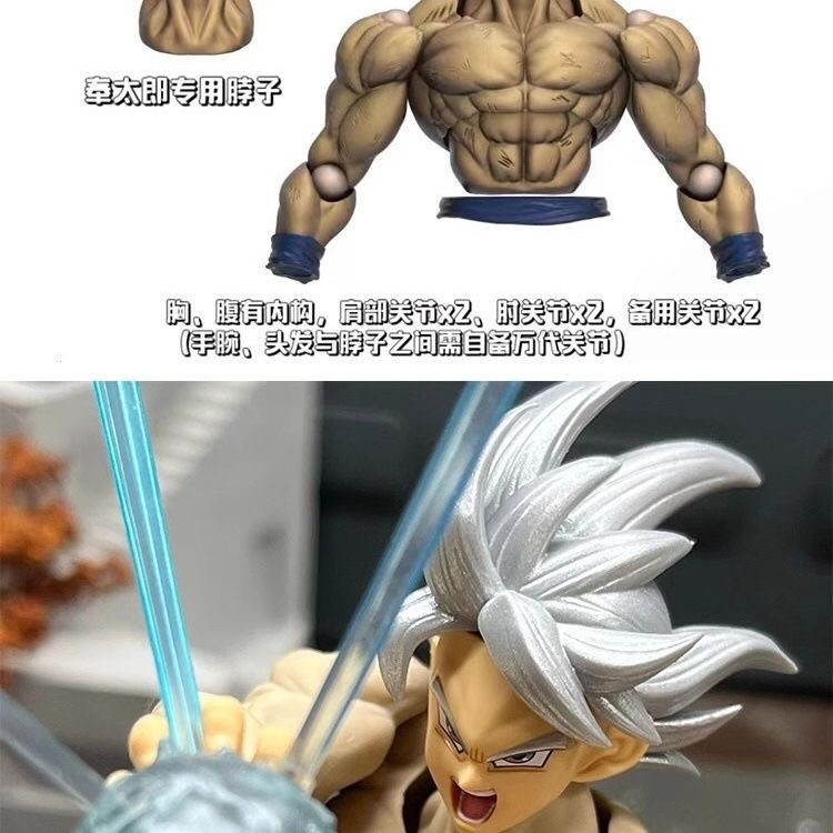 Tk Custom Dragon Ball Shf Ultra Instinct Goku Upper Torso Muscles Kit ...