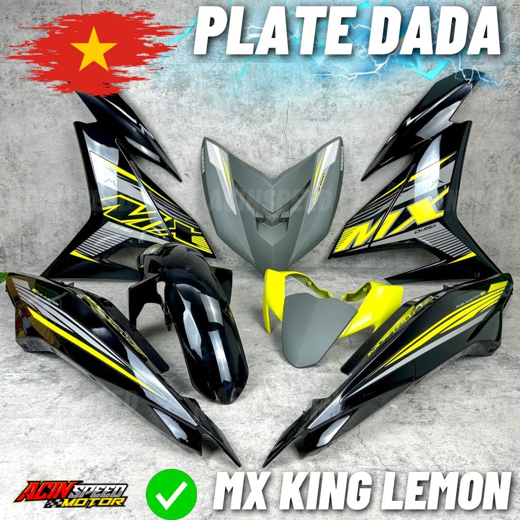 EXCITER MX KING COVER SET PLATE DADA Y15ZR V1 V2/ MX KING LEMON PLATE ...