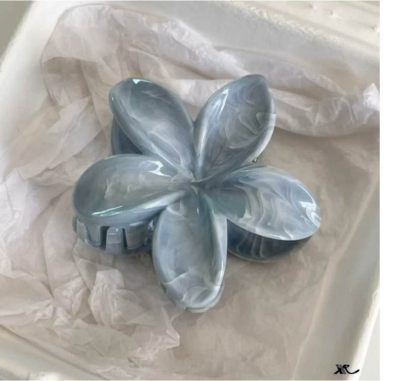 European and American Style Pink Dyed Flower Hair Clip Women's Summer ...