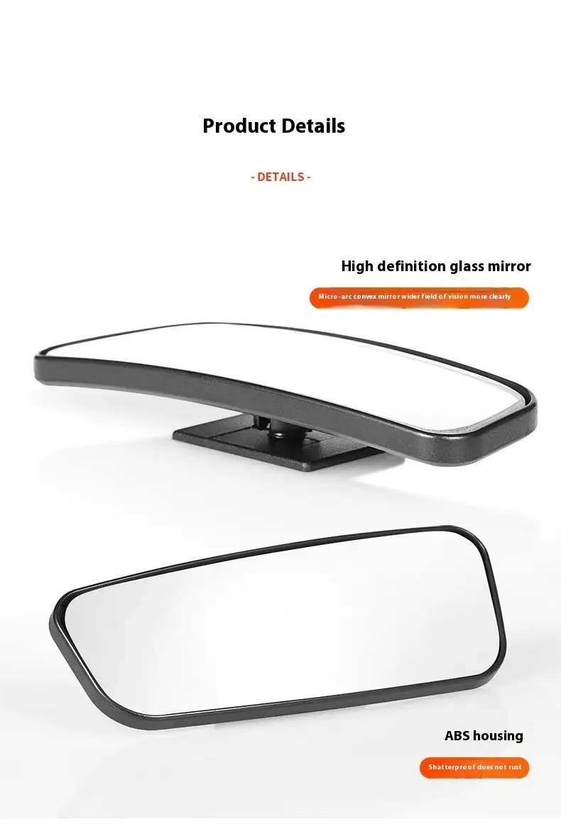 2Pcs 360 Degree Adjustable Blind Spot Mirror Car Auxiliary Rearview ...