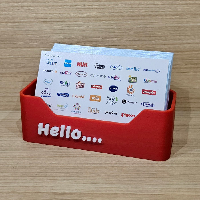 3D Printed Name Card Tray / Business Card Holder Card Display | Shopee ...