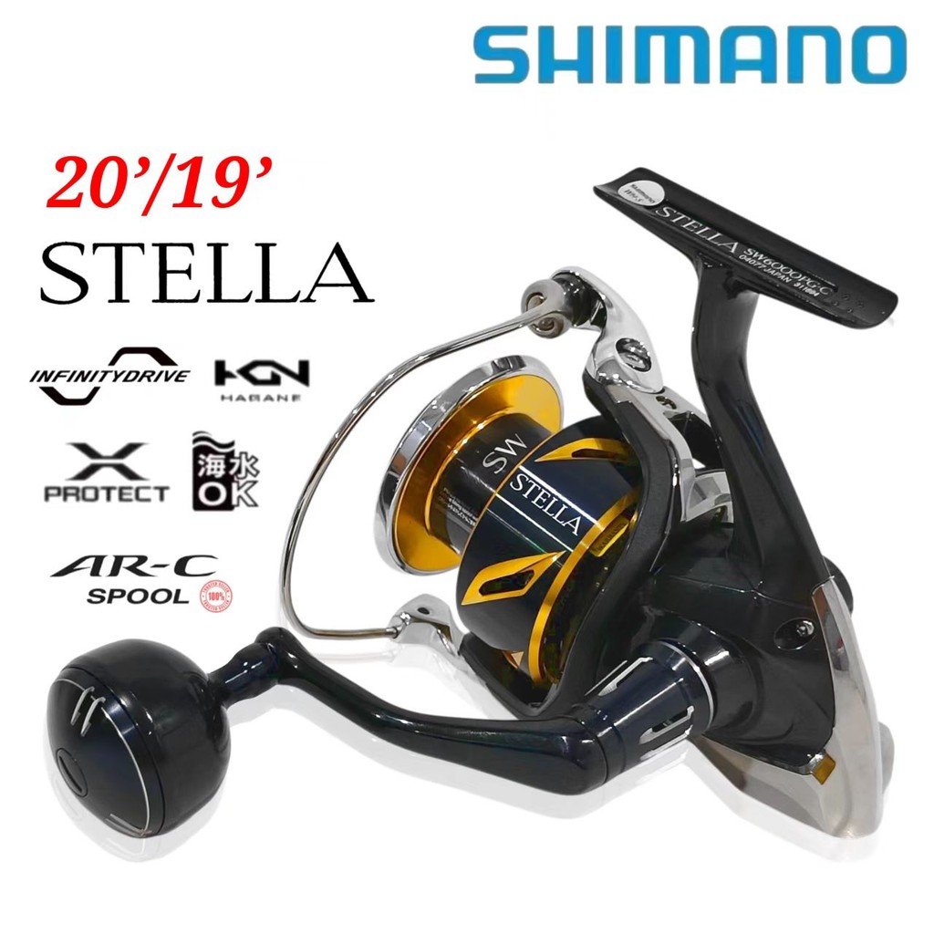 SHIMANO 2019' / 2020' STELLA SW SPINNING FISHING REEL | Shopee Malaysia