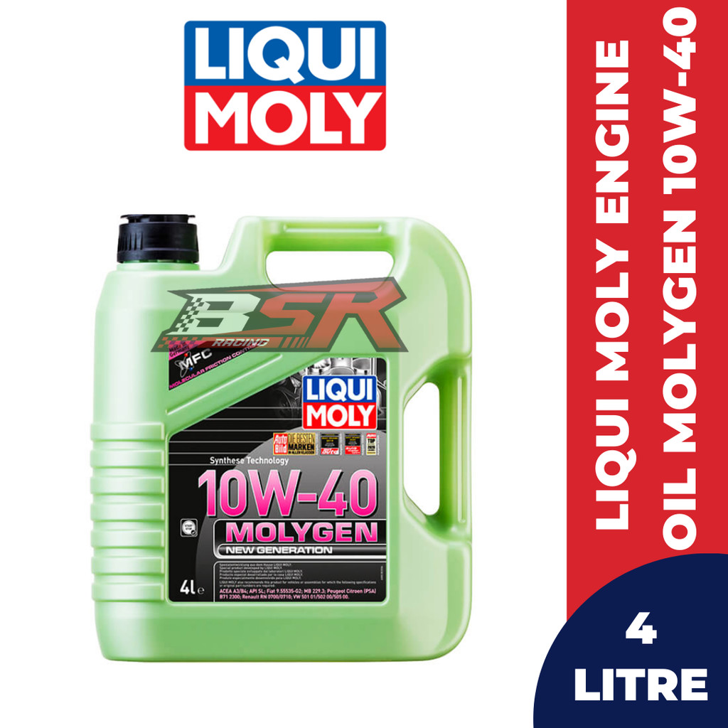 LIQUI MOLY Fully Synthetic Molygen New Generation 10W-40 4L Engine Oil ...