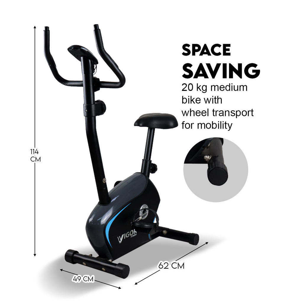 Vigor Fitness Magnetic Upright Bike Exercise Stationary Bike VF8304 ...