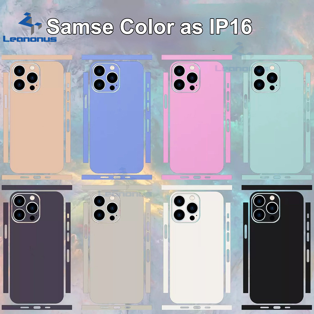 Original IP16 Color Decal Skin Back Protector with Side Film 16Promax ...