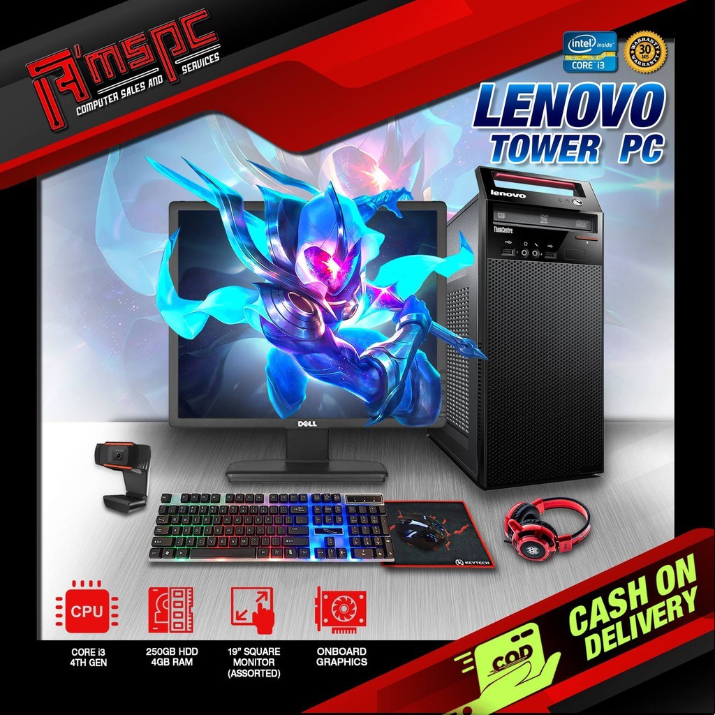 in stock DESKTOP INTEL CORE I3 4TH GEN 4GB DDR3 RAM 250GB HDD 19 SQUARE ...