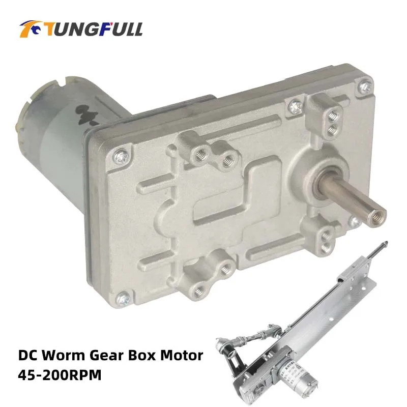 Hight Torque Worm Gear Motor 24v DC Gear Box Motor Strong Reciprocating ...