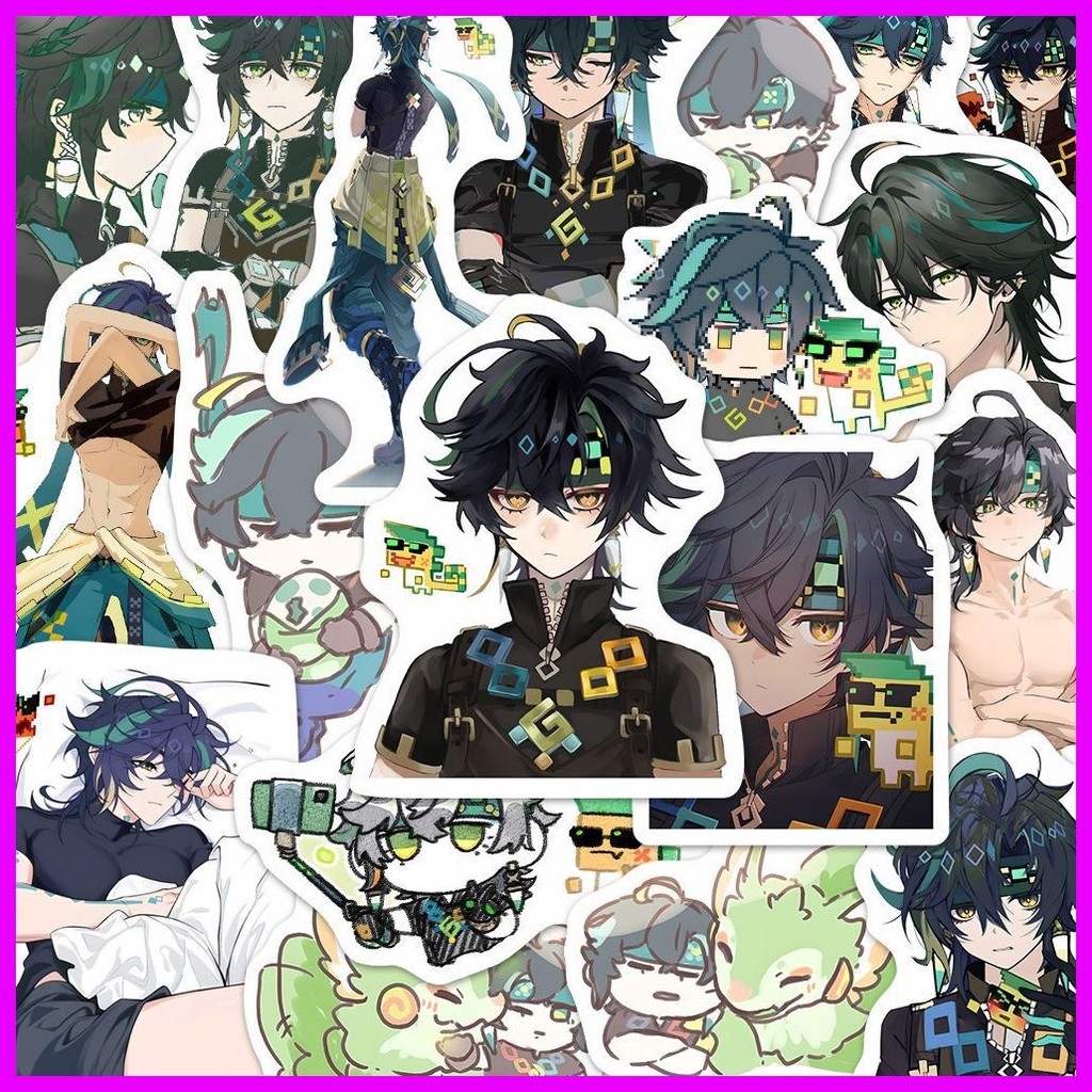 Stickers Genshin Impact (66 Sheets) Kinich Creative Genshin Impact ...