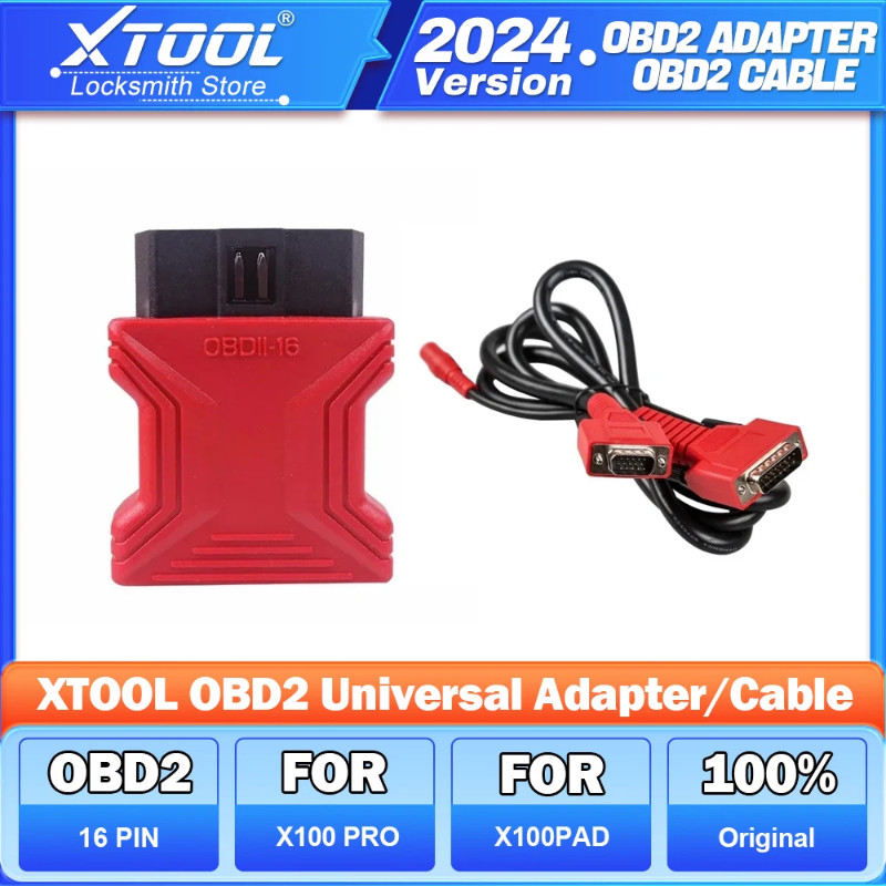 2024 XTOOL OBD2 Universal 16 PIN Adapter X100 Pro Main Cable Car ...