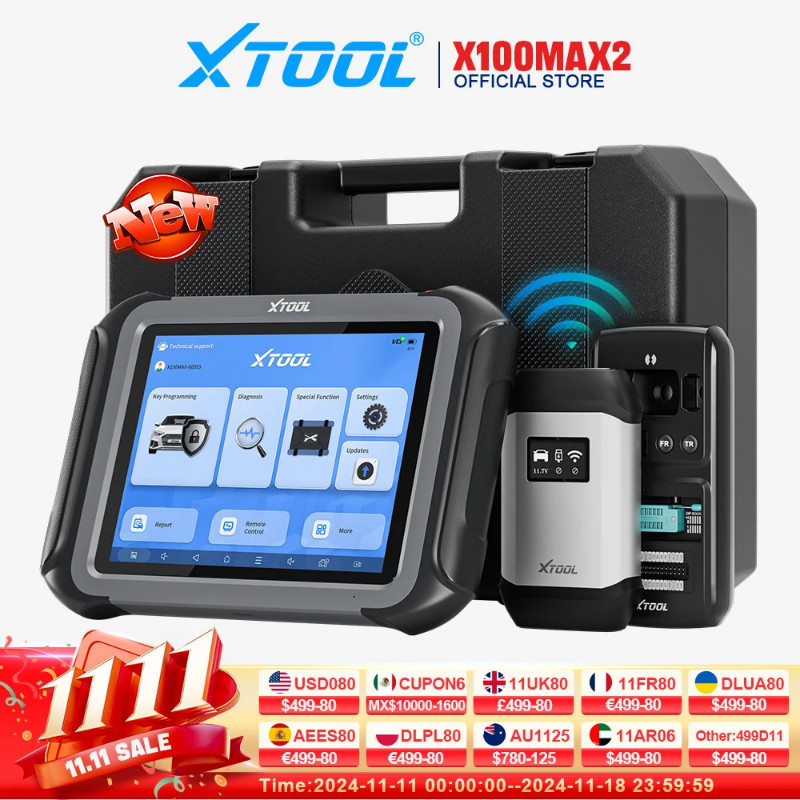 XTOOL X100 MAX2 Immobilizer Key Programmer All System Car Diagnostic ...