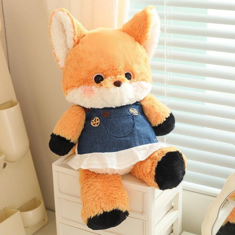 New Forest Running Fox Animal Series Cute Girl Heart ins Plush Toy Doll ...