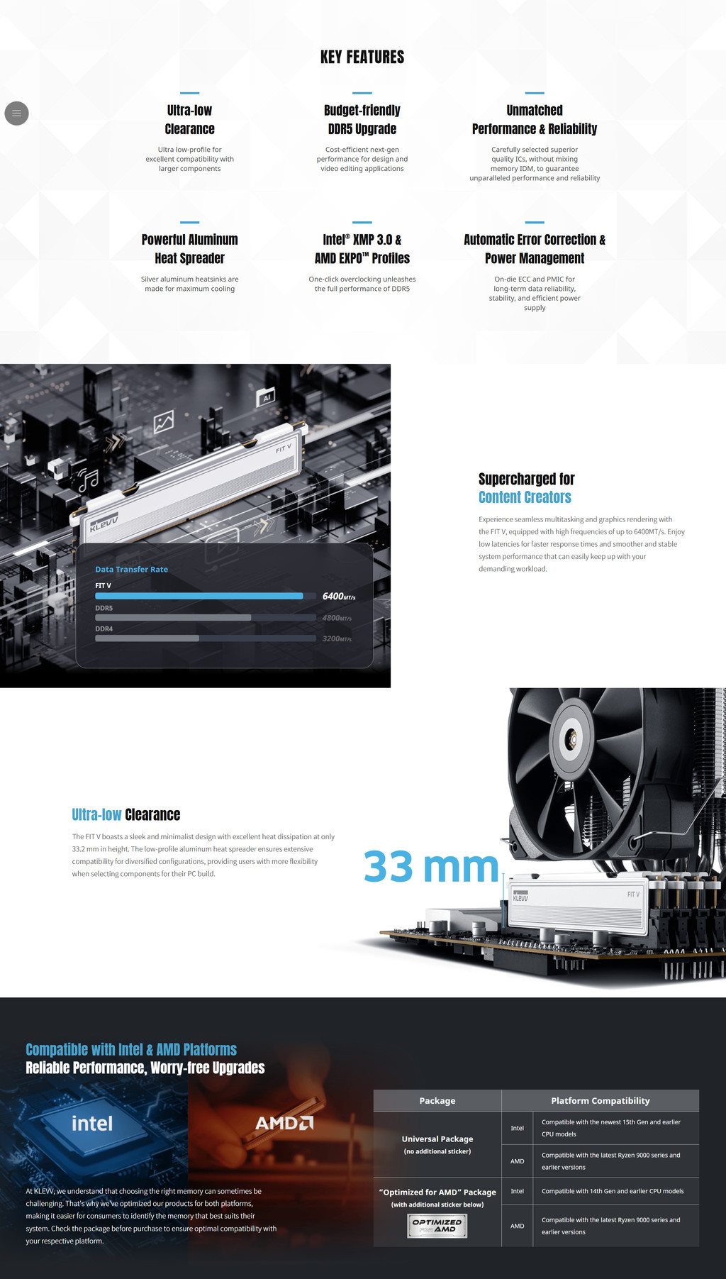 KLEVV FIT V 6000MHZ DDR5 GAMING MEMORY RAM - 16GB | Shopee Malaysia