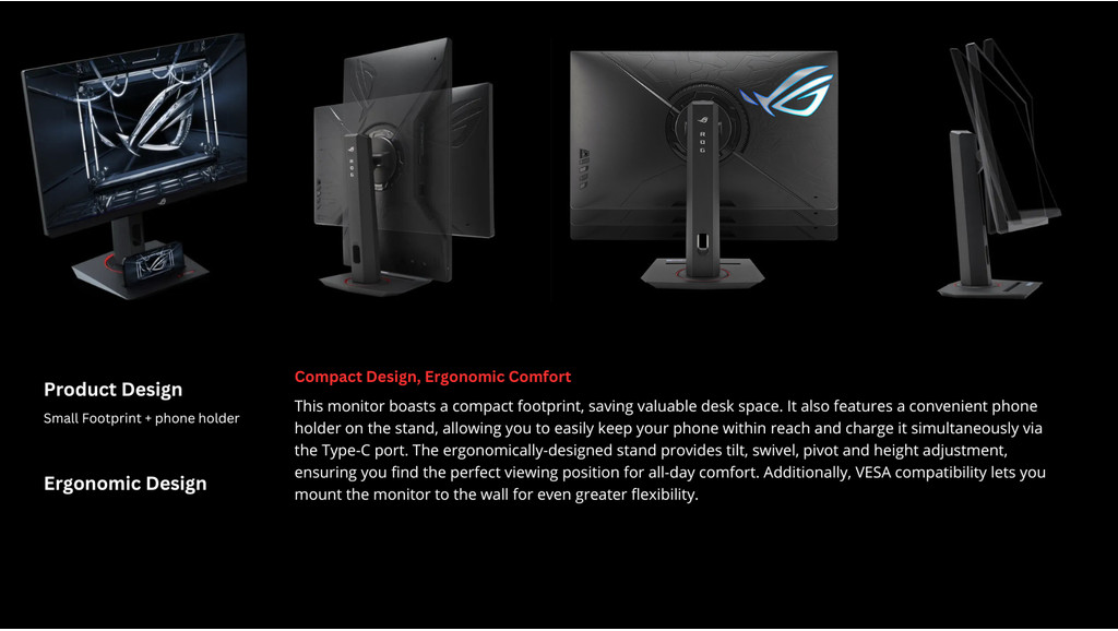 Asus 27"ROG Strix XG27ACMG Fast IPS QHD HDR400 G-Sync FreesyncPremium ...