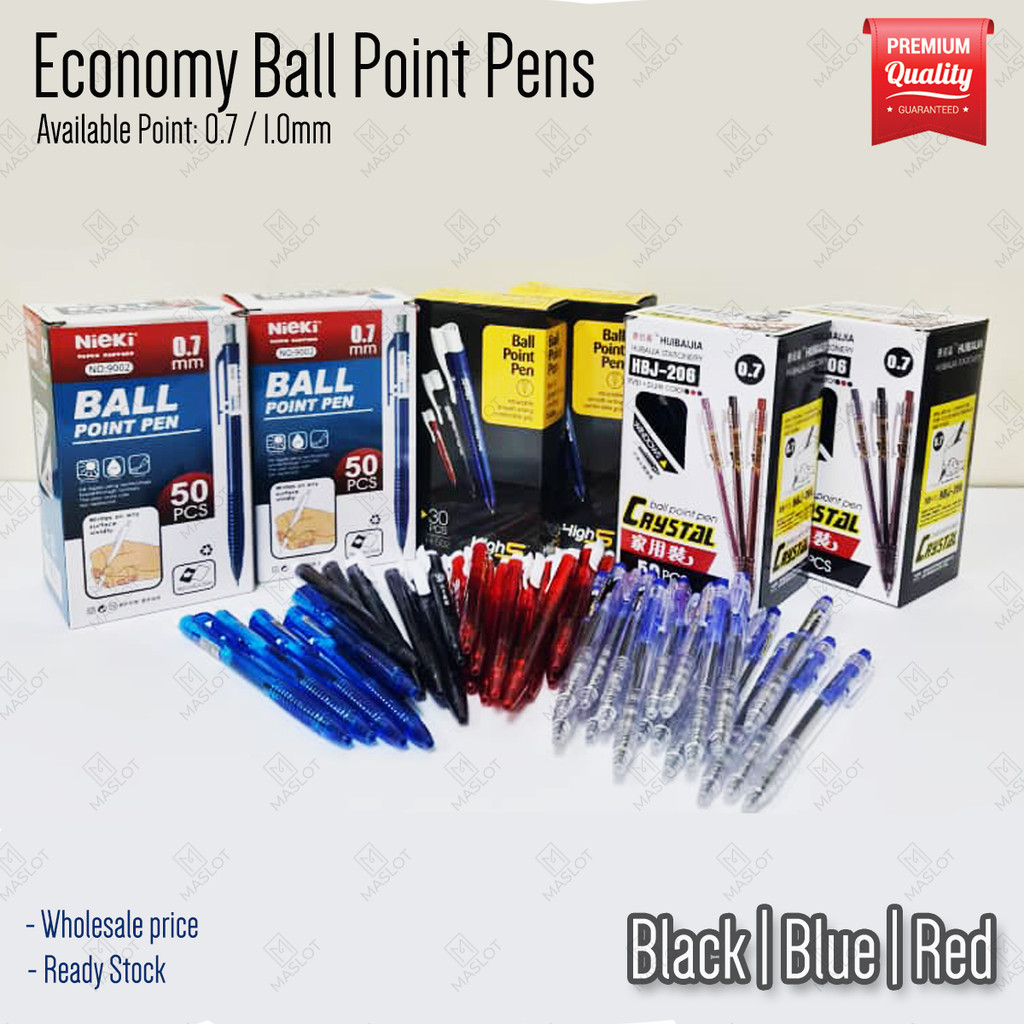 HIGH5 H-502 Ball Point Pen 1.0mm | Nieki 9002 0.7mm | HBJ-206 0.7mm ...