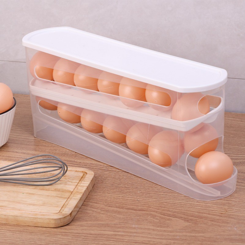 Multi Functional Kitchen Rolling Egg Storage Box- Simple Practical ...