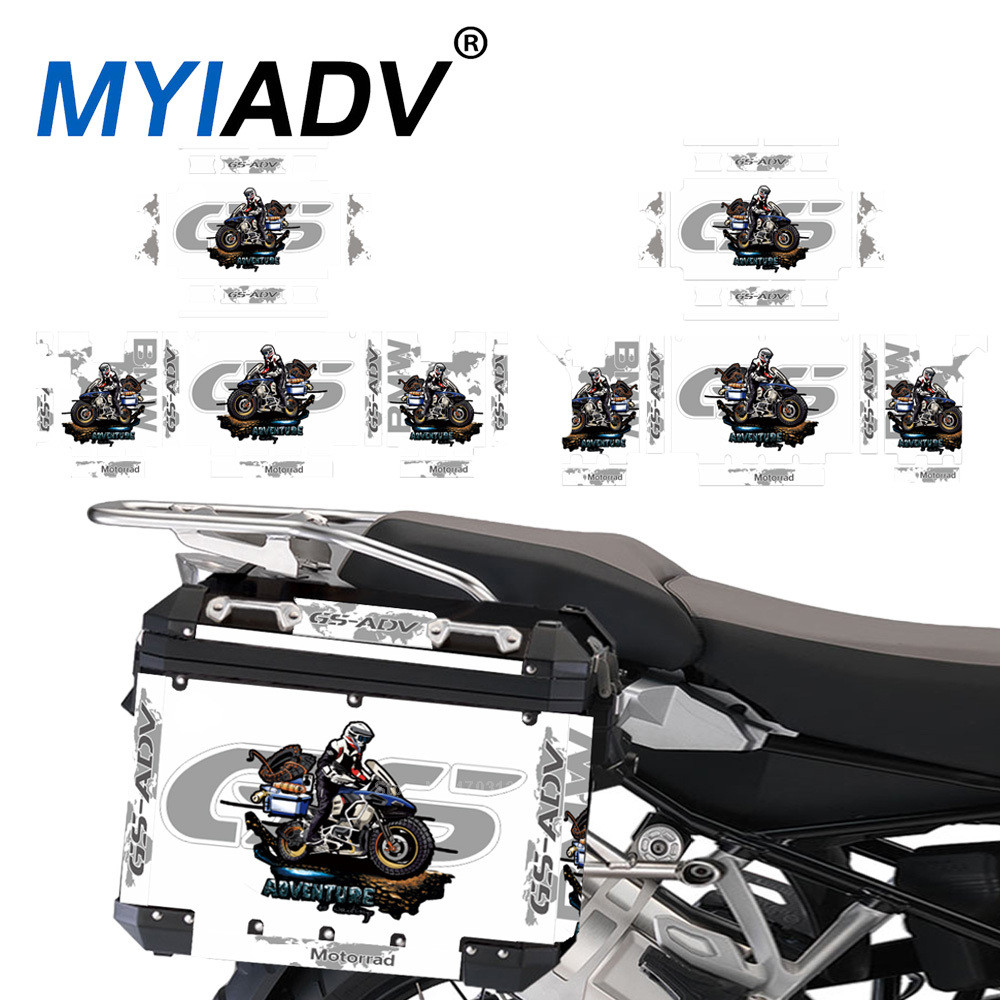 Motorcycle Aluminum Box Stickers For BMW R1200GS R1250GS Adventure ...