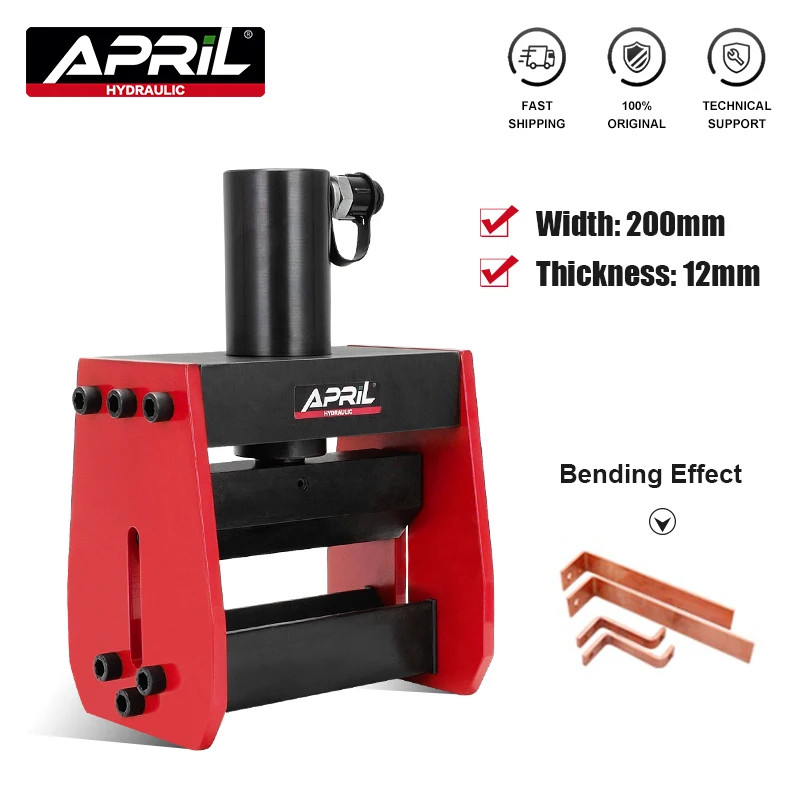 CB-200A Hydrauilc Busbar Bender Copper Bending Tool for 12mm Max of Sheet, Applicable for AL/ Cu ...