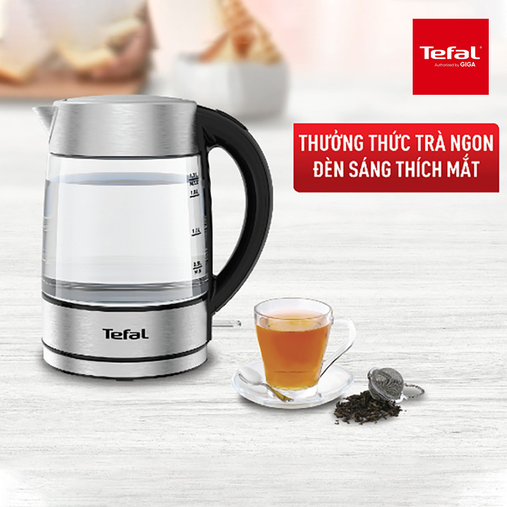 Tefal KI772D38 electric kettle - Glass electric kettle - 2400W, 1.7L ...