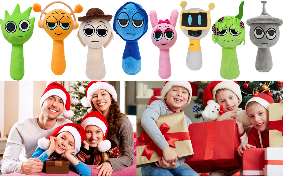 Plush, 10'' and Gray Plushies, Soft and Stuffed Toys Dolls for Fans and ...