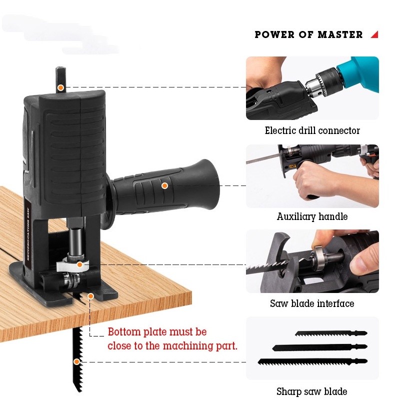 Jig Saw Adapter Hand Drill Jig Saw Adapter Electric Reciprocating Saw ...
