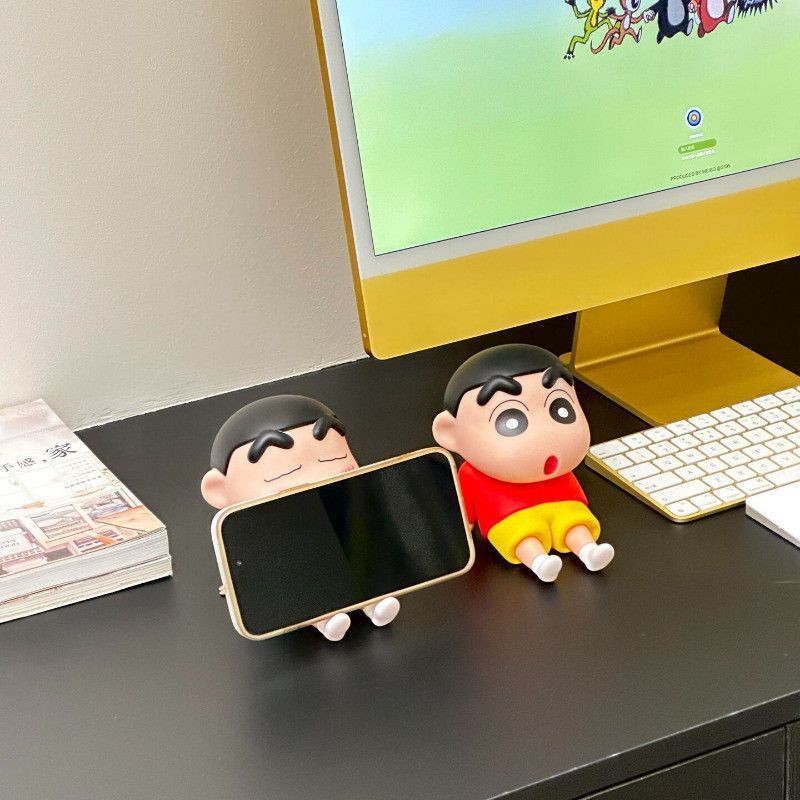 Crayon Shin Chan Mobile Tablet Stand Anime Mobile Model Cute Desktop ...