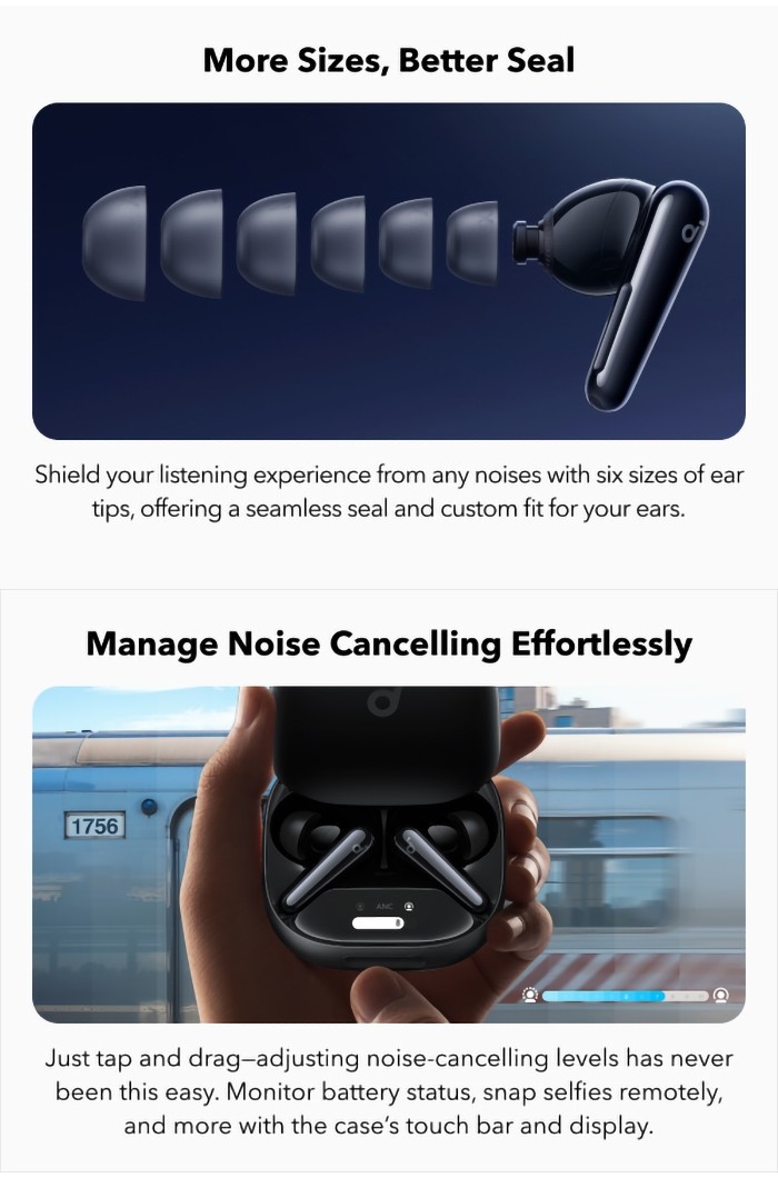 Anker Soundcore Liberty 4 Pro Earbuds A3954 3x Stronger Noise Reduction ...
