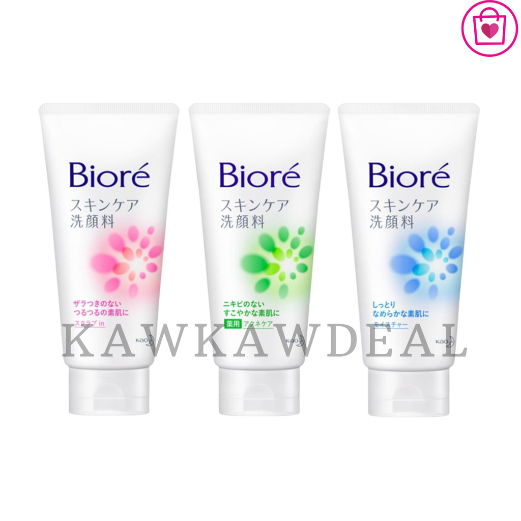 Biore Facial Cleanser Pencuci Muka Face Wash Skin Scrub in / Moisture ...