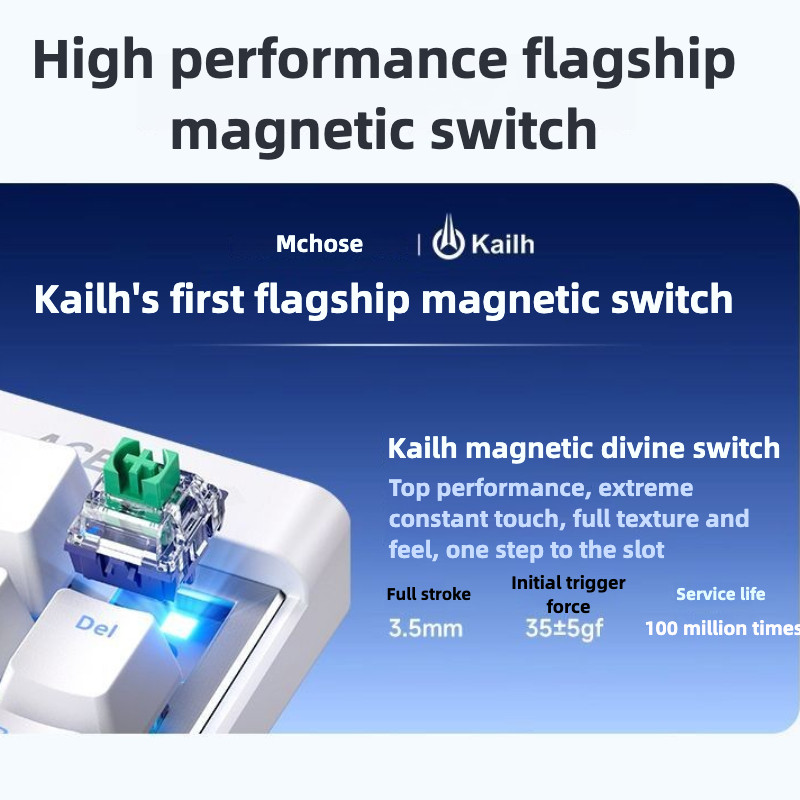 MCHOSE Ace 68 Air Magnetic Switch Mechanical Keyboard Wired E-Sports ...